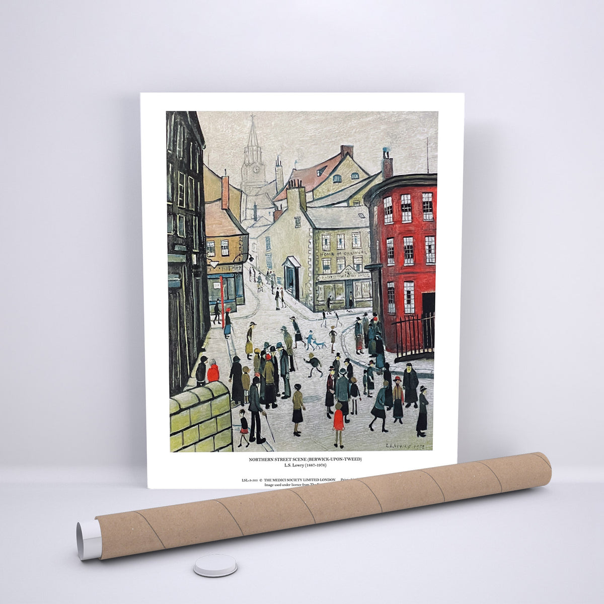Northern Street Scene (Berwick-upon-Tweed) by LS Lowry - Fine Art Print – The Lowry Shop