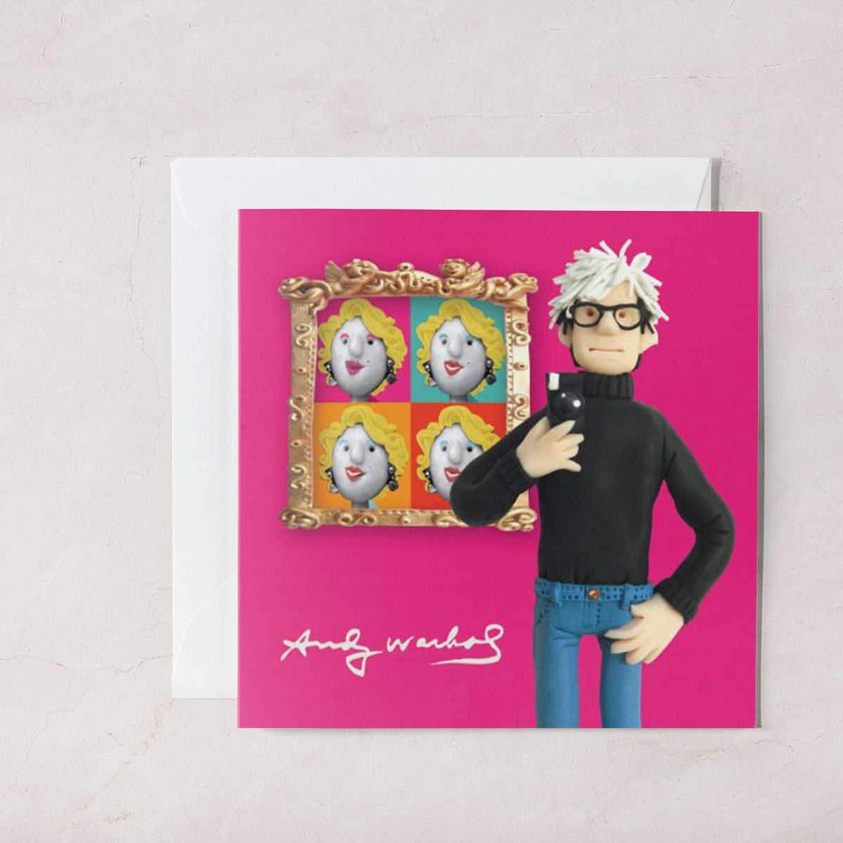 Andy Warhol Card – Pop Art Greeting by Erica Sturla – The Lowry Shop