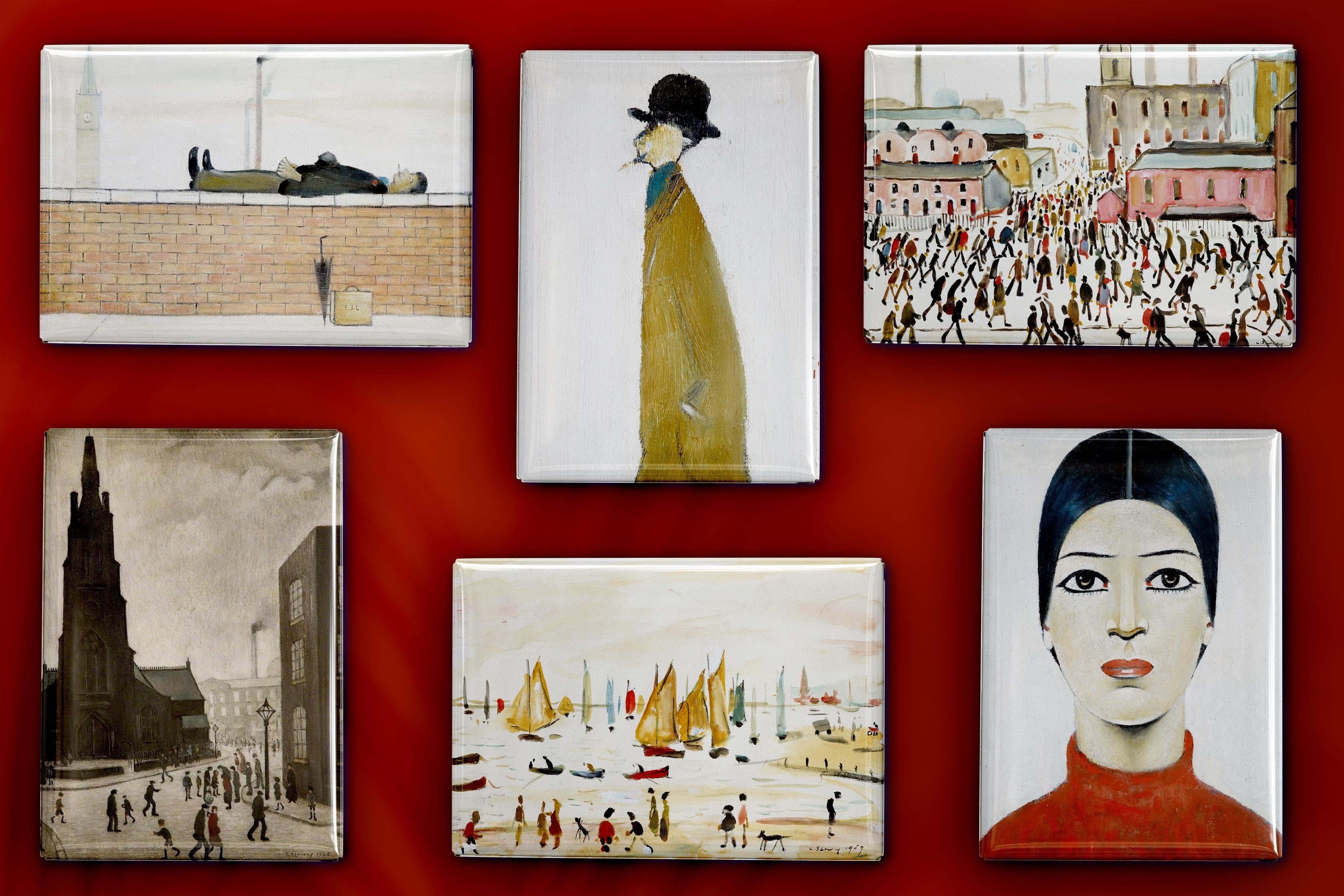 LS Lowry Fridge Magnets – The Lowry Shop