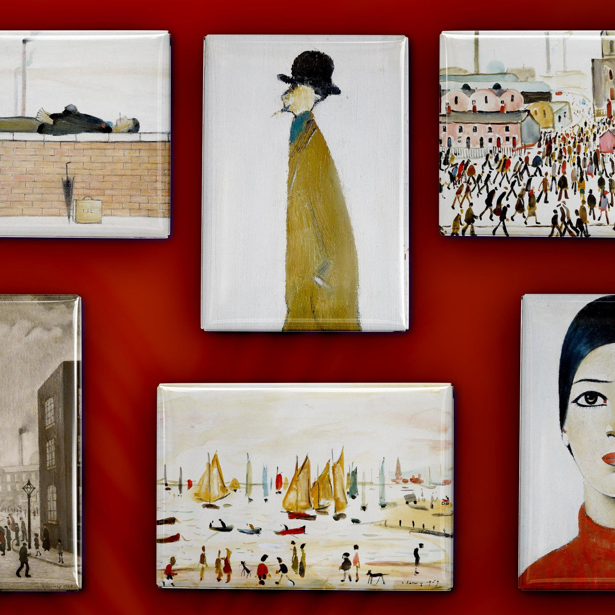 LS Lowry Fridge Magnets – The Lowry Shop