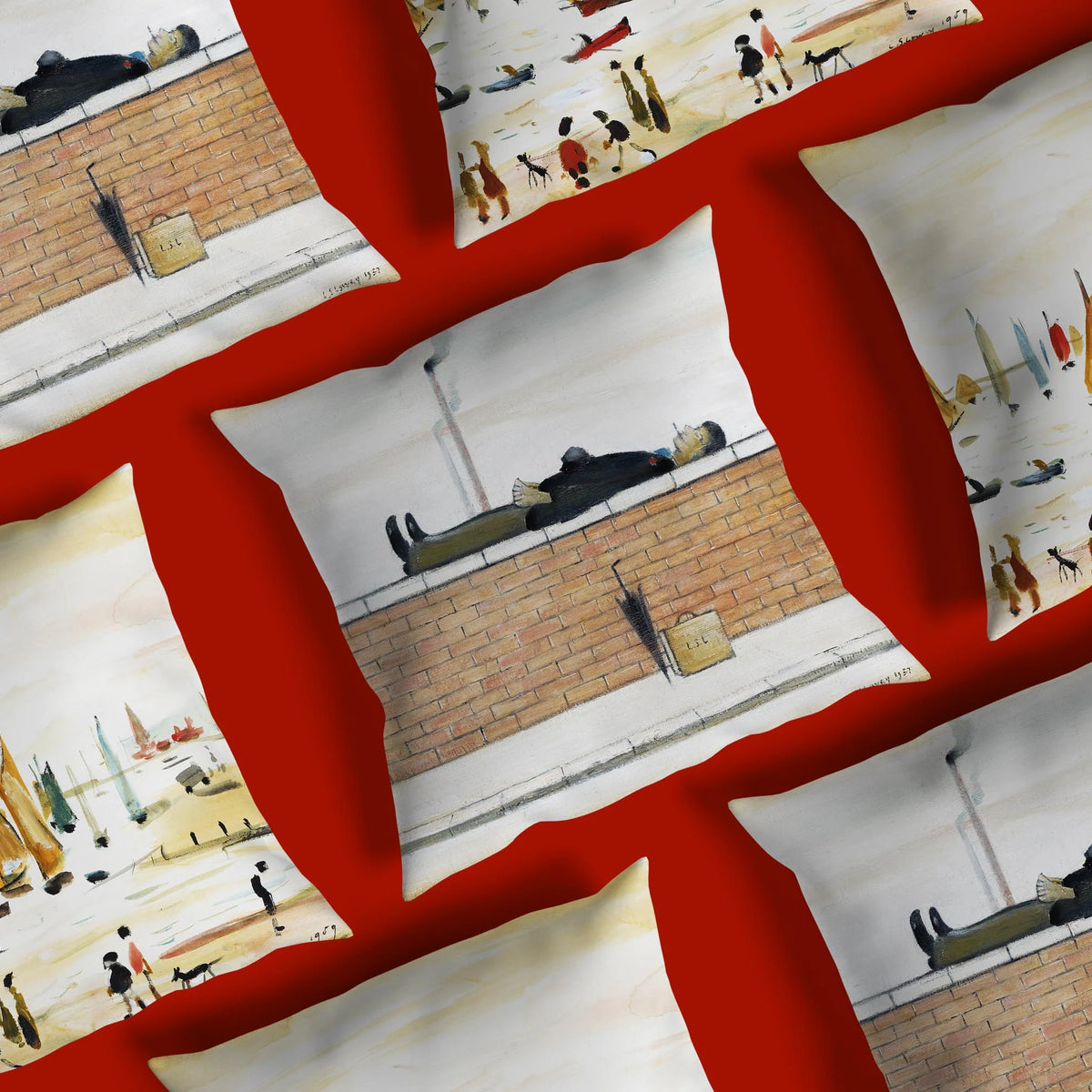 LS Lowry Cushions | Luxury British-Made Art Cushions – The Lowry Shop