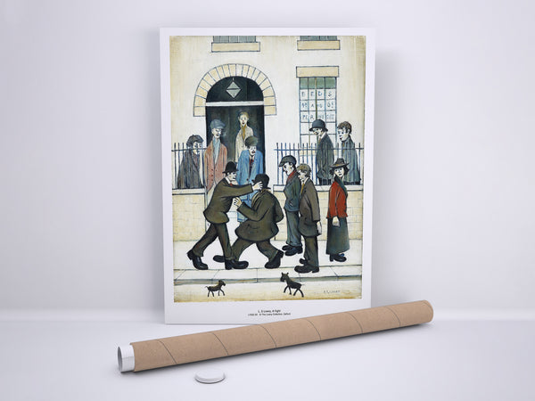 A Fight by LS Lowry - Fine Art Print in Two Sizes – The Lowry Shop