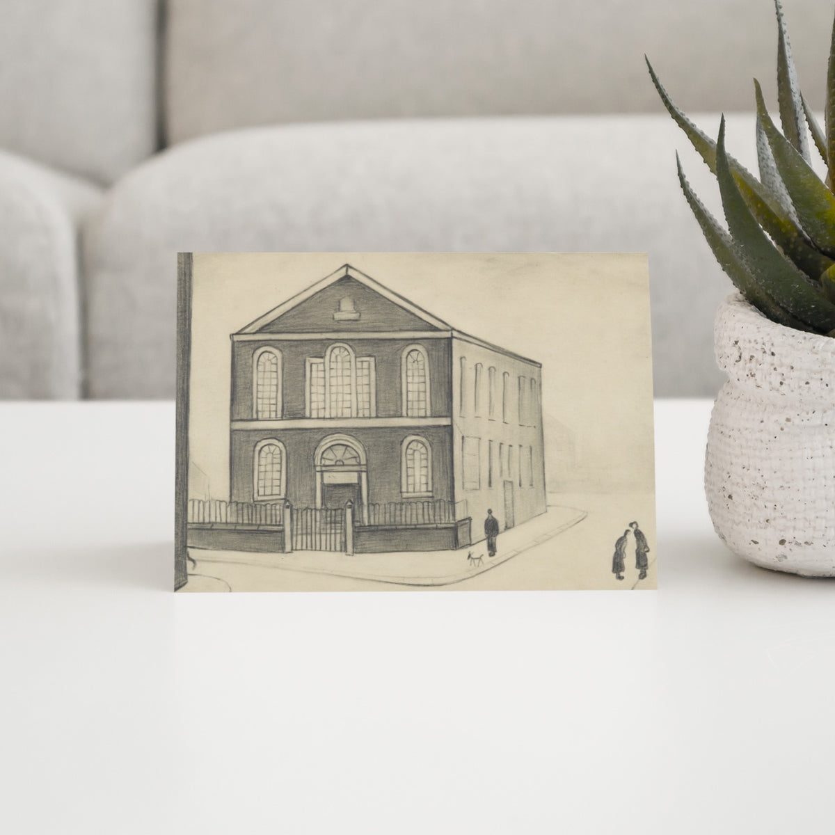 LS Lowry Greeting Card: Chapel, St Stephen's Church, Salford (1956 ...