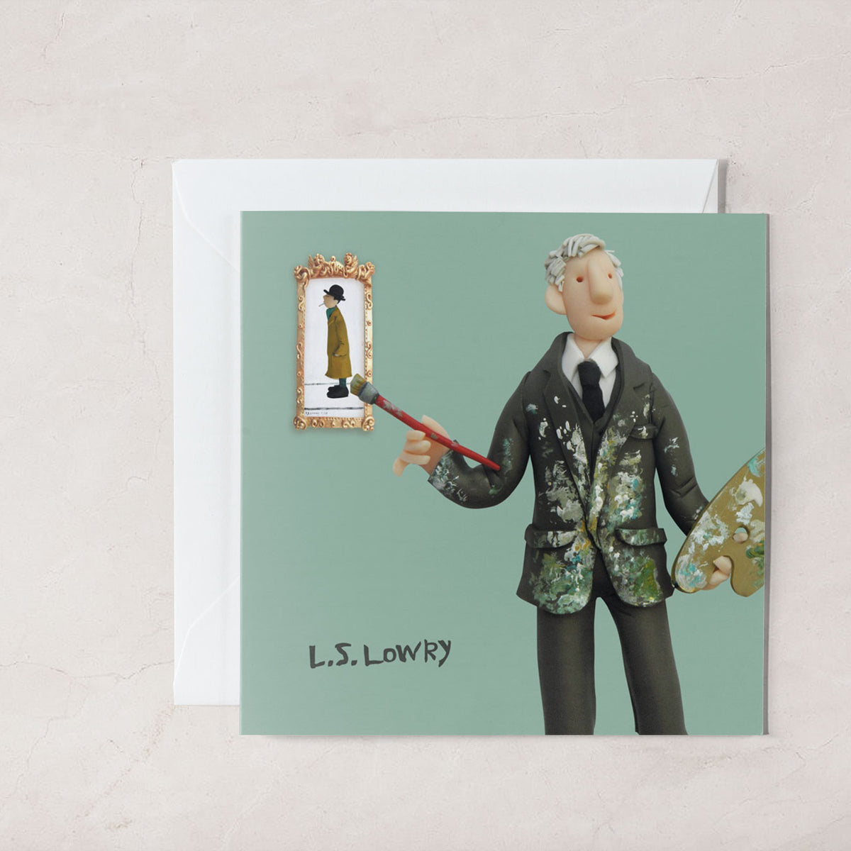 LS Lowry Card – Northern Artist Tribute by Erica Sturla – The Lowry Shop
