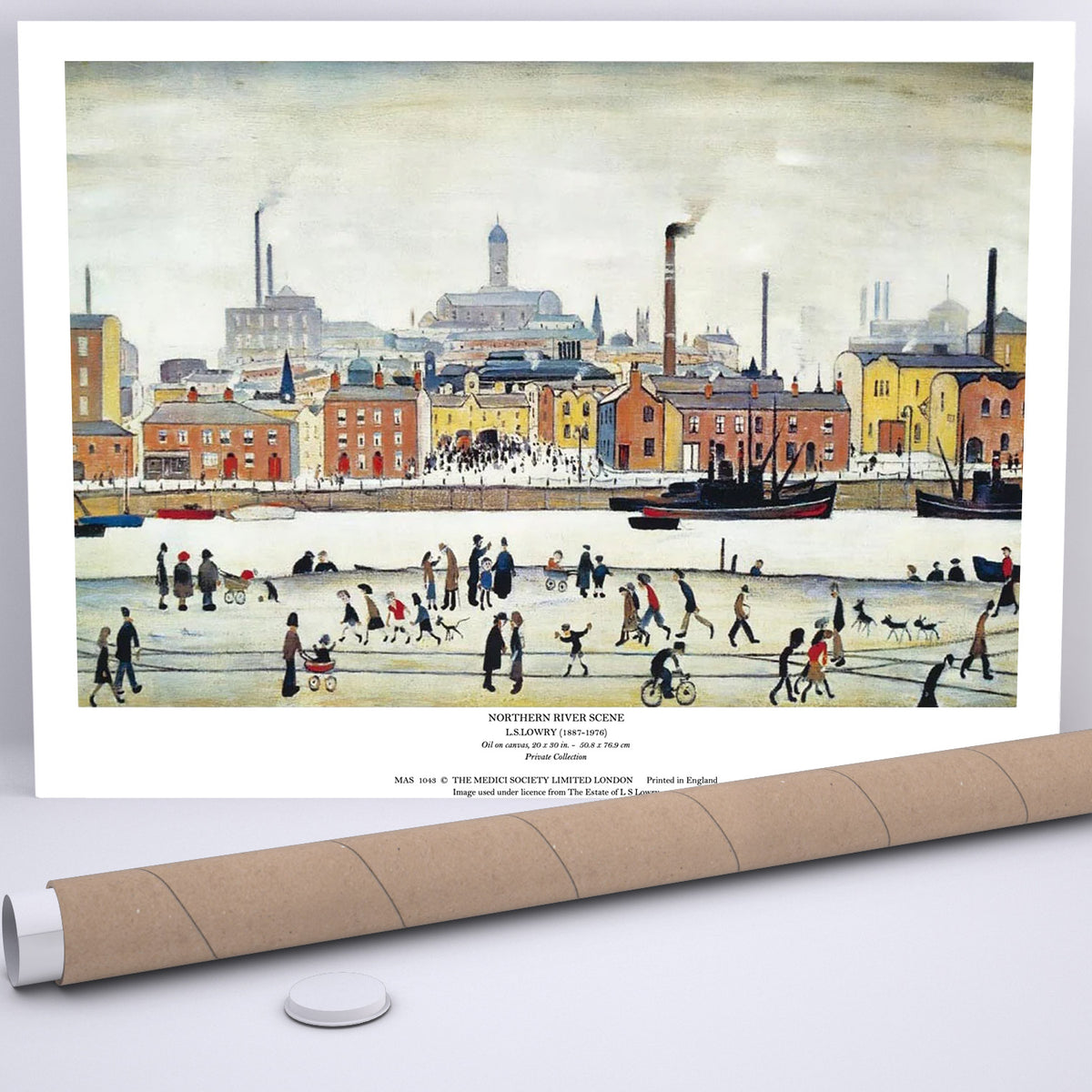 Northern River Scene by LS Lowry - Fine Art Print – The Lowry Shop