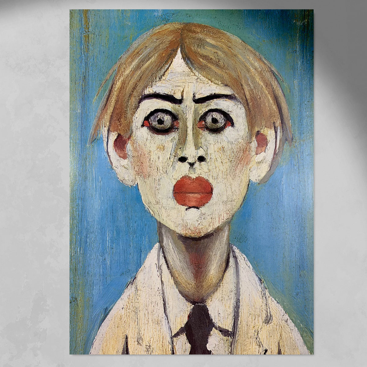 Portrait of a Young Man by LS Lowry - Mini Fine Art Print – The Lowry Shop