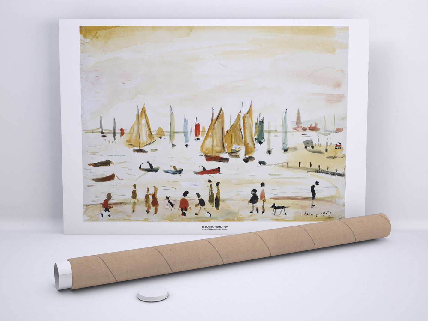 Yachts (1959) by LS Lowry - Fine Art Print in Three Sizes – The Lowry Shop