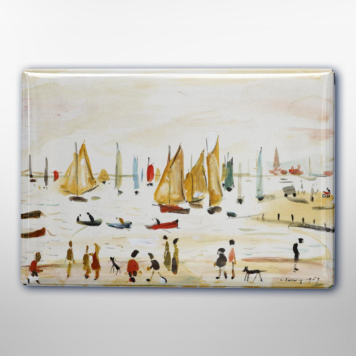 LS Lowry Yachts Fridge Magnet – Nautical Fine Art Gift, UK Made – The ...