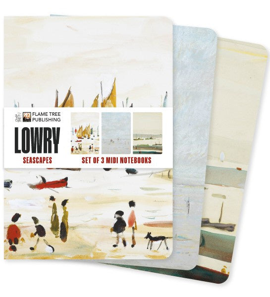 LS Lowry Seascapes Midi Notebook Set – Pack of 3 Art Journals – The ...